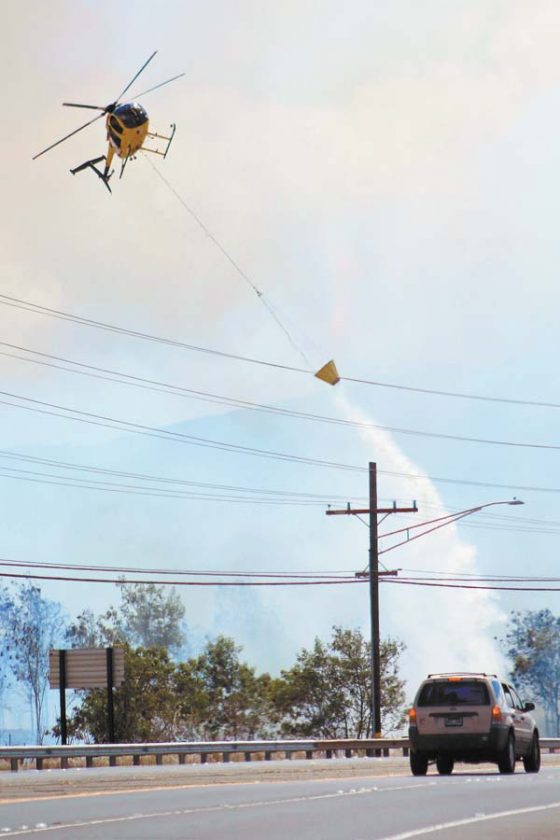 Crews battle new Pulehu fire | News, Sports, Jobs - Maui News